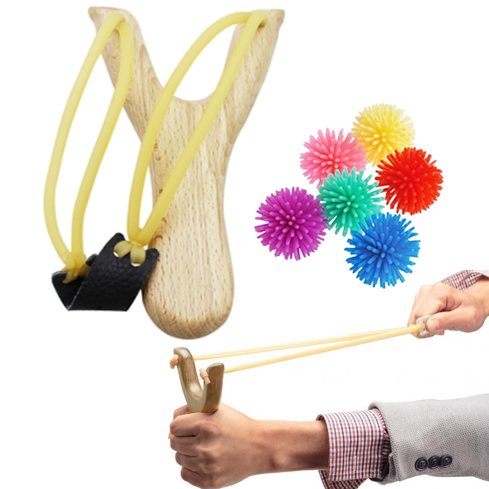 1 Wooden Slingshot High Velocity Toy Classic Hunting Outdoor Game Adult ...