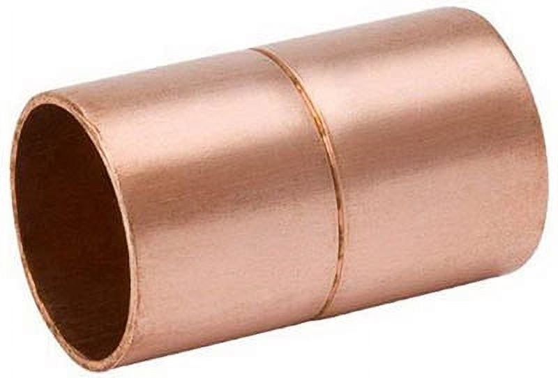 1" Wrot Copper Coupling With Stop Nominal Size, Each - Walmart.com