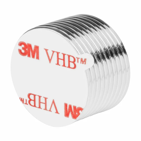 1 X 1/16 Inch Neodymium Rare Earth Disc Magnets N52 With Adhesive (10 ...