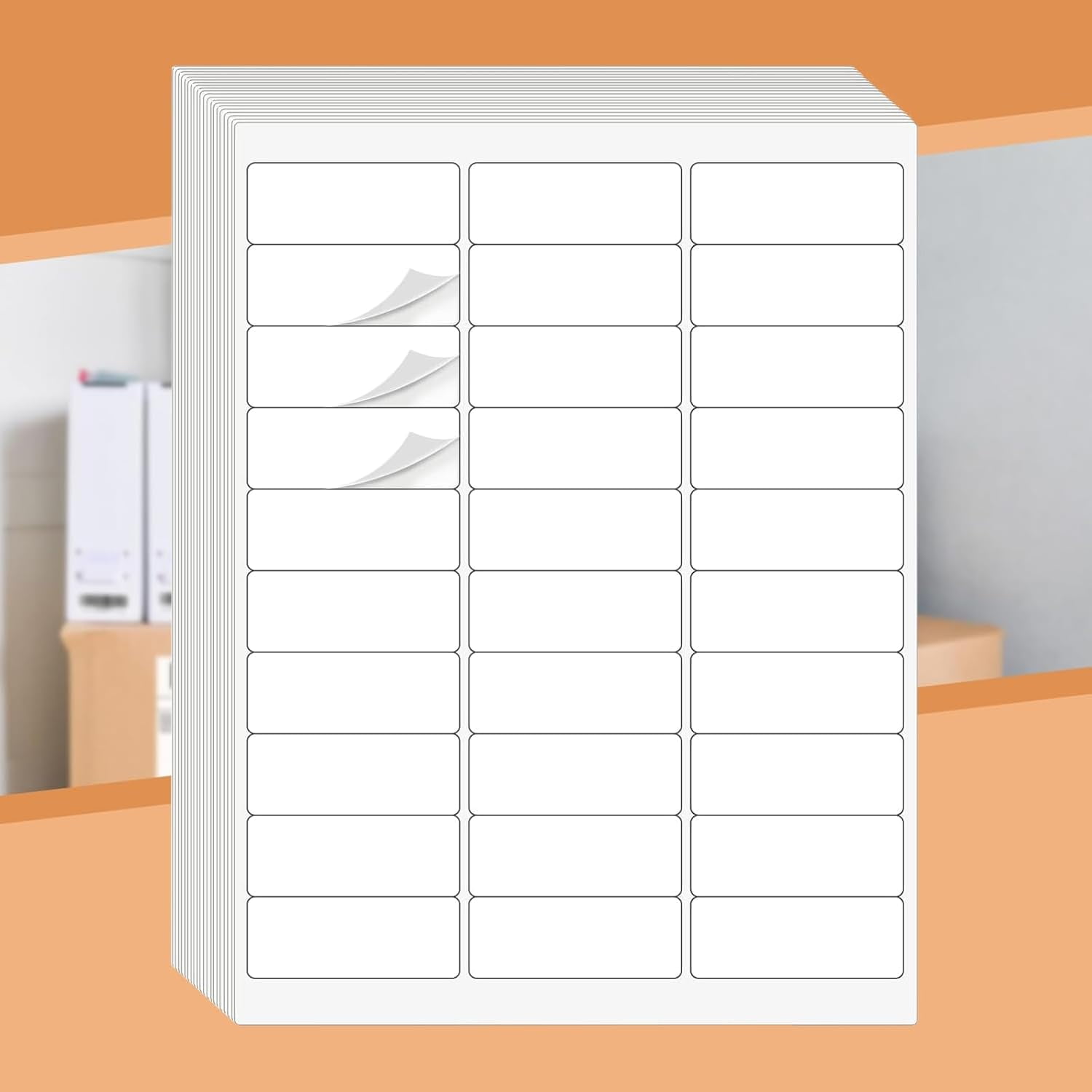 1" X 2-5/8" 30 Up Mailing Labels for Laser/Inkjet Printer,Address ...