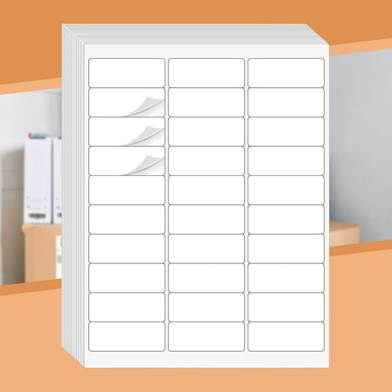 1" X 2-5/8" 30 Up Mailing Labels for Laser/Inkjet Printer,Address ...