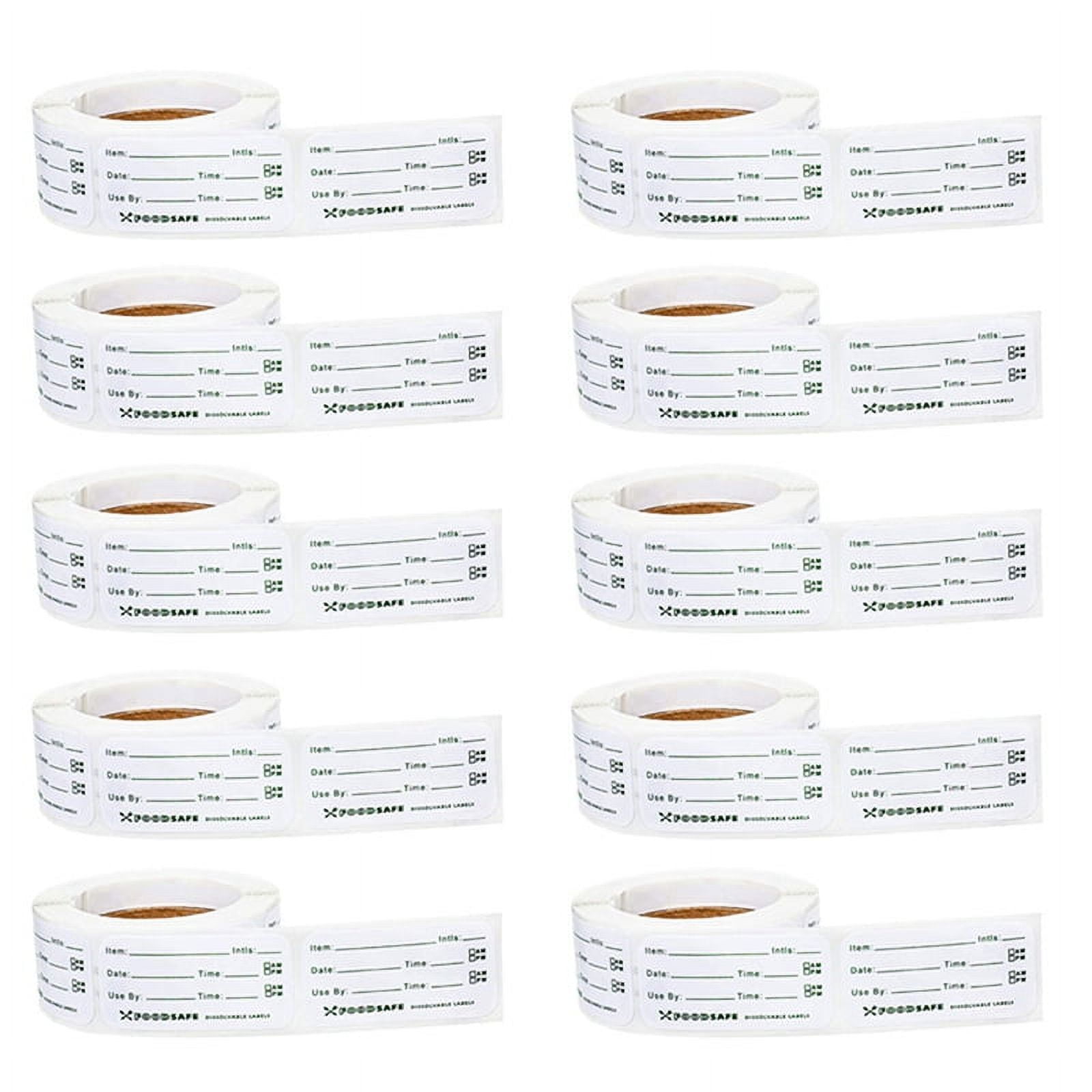 1 X 2In Self-Adhesive Removable Freezer Food Labels Cooler Food Storage ...