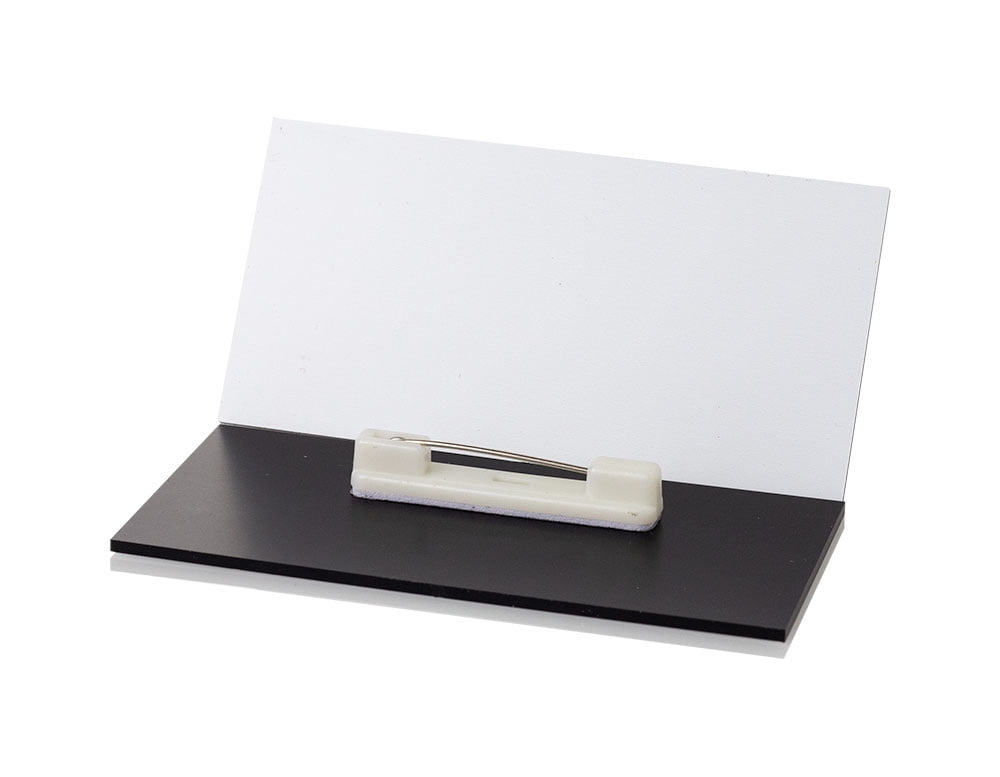 1" X 3" Name Tag / Badge Blanks with Pin - 10 Pack (White) - Walmart.com