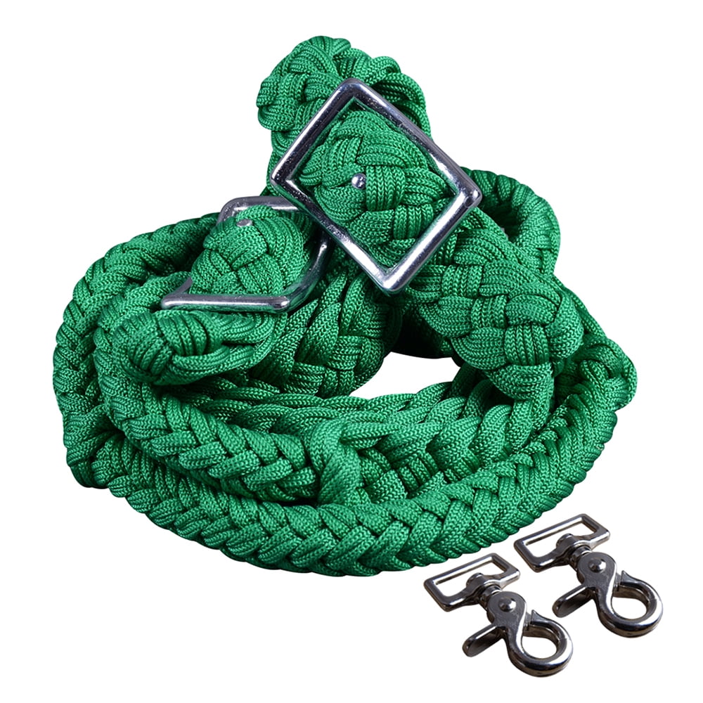1" X 8Ft Hilason Braided Poly Horse Barrel Reins Flat W/ Easy Grip ...