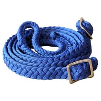 1" X 8Ft Hilason Braided Poly Barrel Horse Racing Reins Grip Knots ...