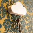 1 X Cloud Key Holder,Storage Holder White Cloud Shape Magnetic Magnets Key Holder,Creative Cloud ...