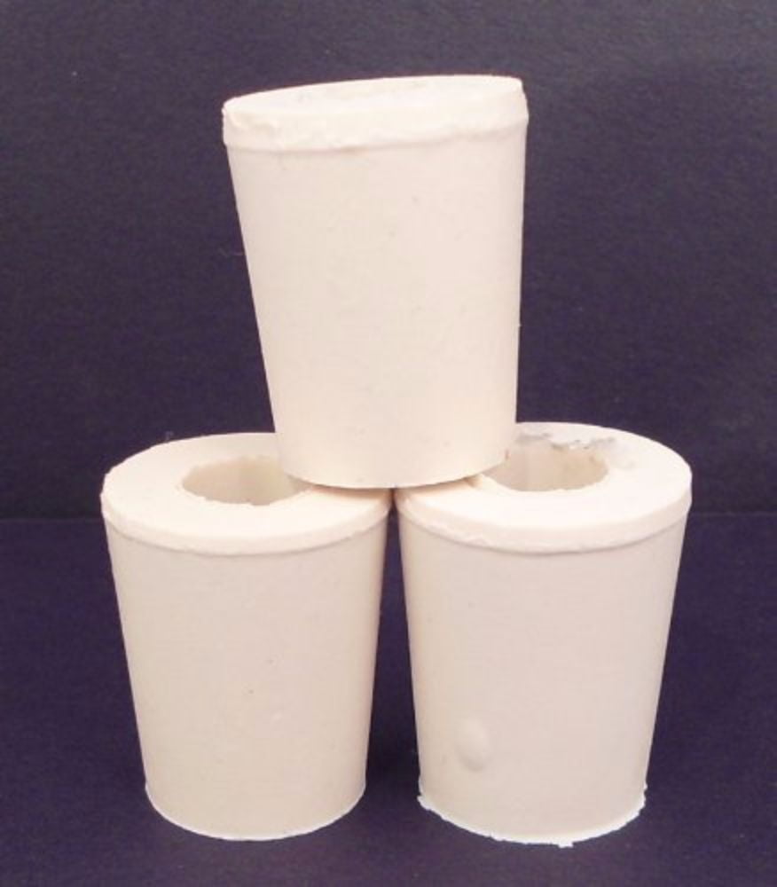 1 X Drilled Rubber Stopper #2 (Set of 3) - Walmart.com