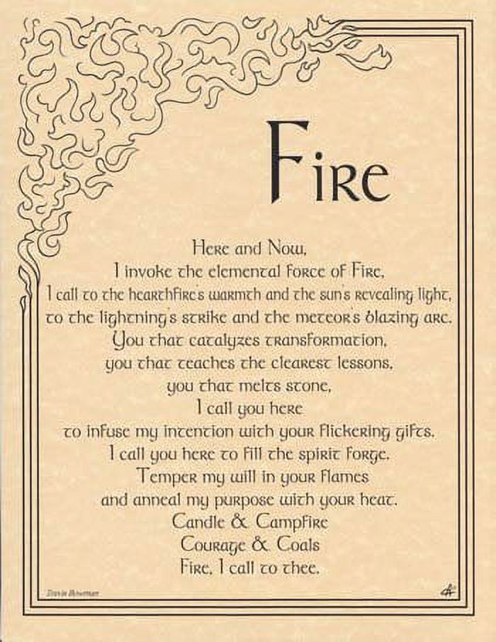 1 X Fire Invocation poster - Walmart.com