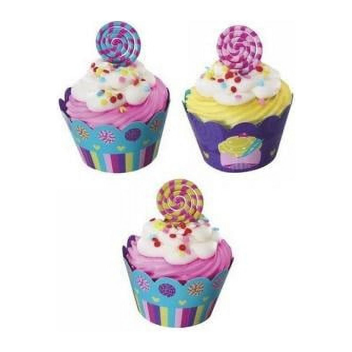 1 X Sweet Candy Cupcake Wraps (24-Pack) - Walmart.com