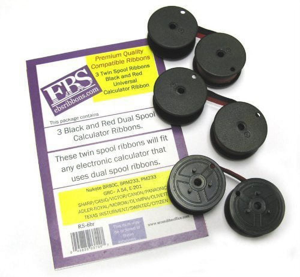 1 X UNIVERSAL Twin Spool Calculator Ribbon **Package of Three ...