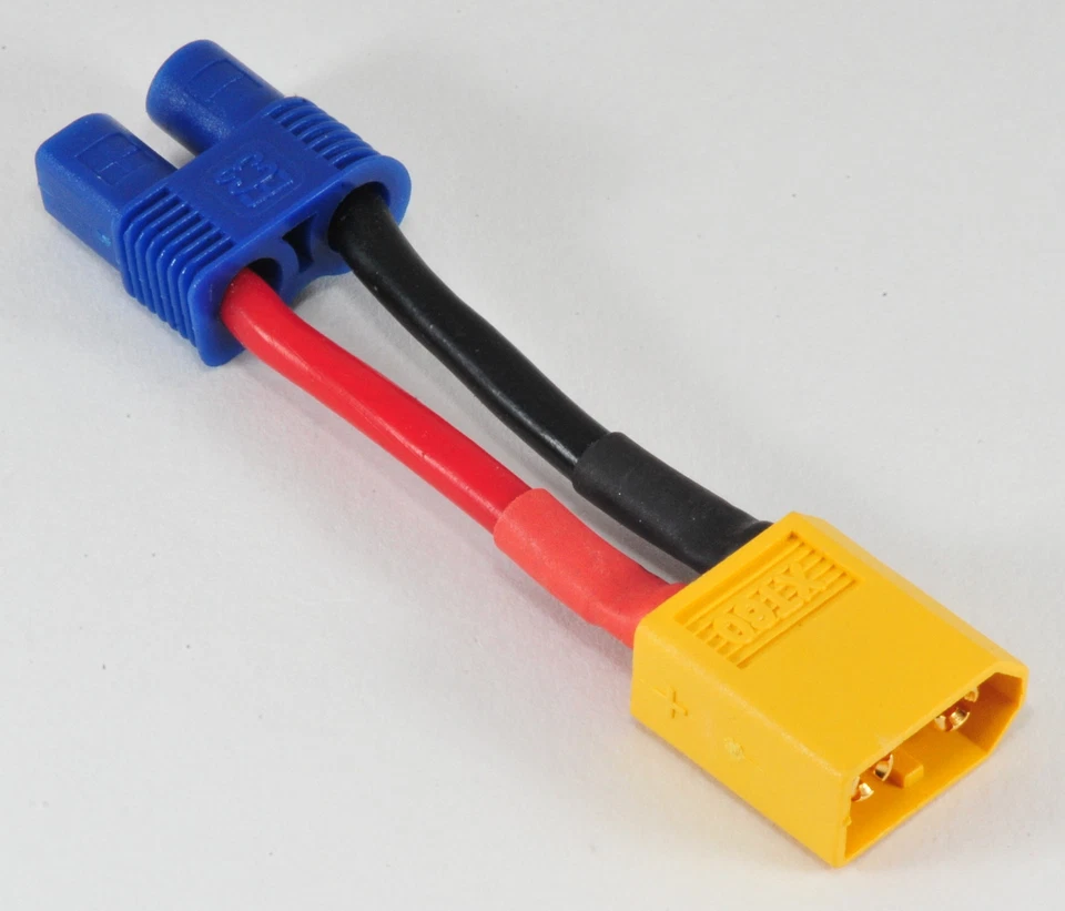 (1) XT60 Male To Female EC3 Connector / Adapter - Walmart.com