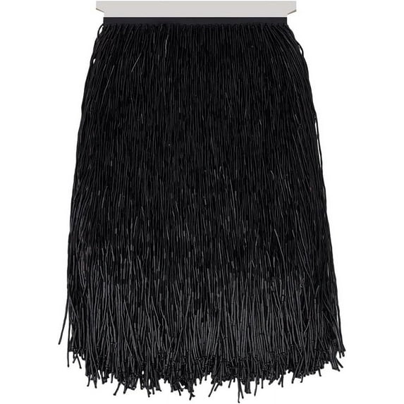 1 Yard Beaded Fringe Trim Acrylic Tassel Fringe Trim 12 Inch Black Tube ...