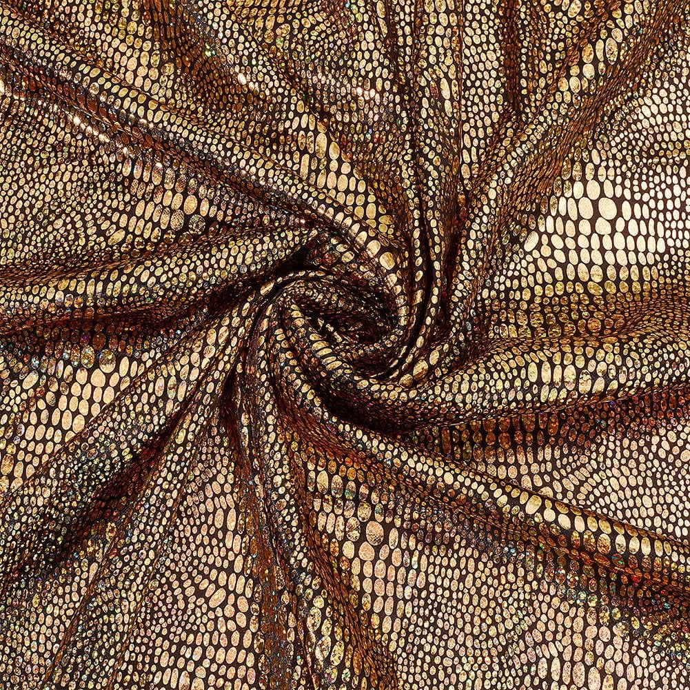 1 Yard Gold Snake Skin Texture Faux Leather Fabric 62.2inch Width ...