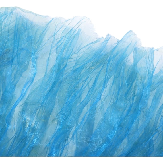 1 Yard Gradient Color Organza Fabric Irregular Pressure Gradient Mesh ...