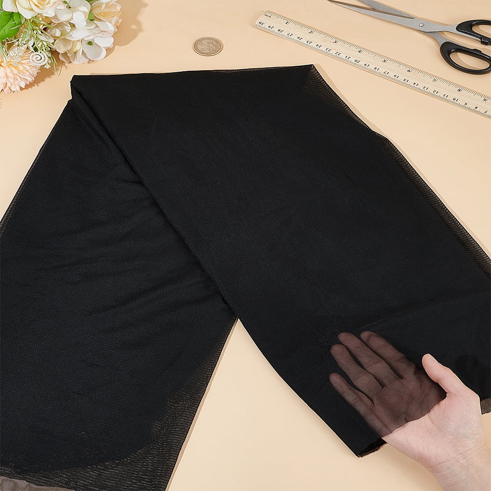 1 Yard Mesh Polyester Fabric for Women's Garment Accessories Black 1750 ...
