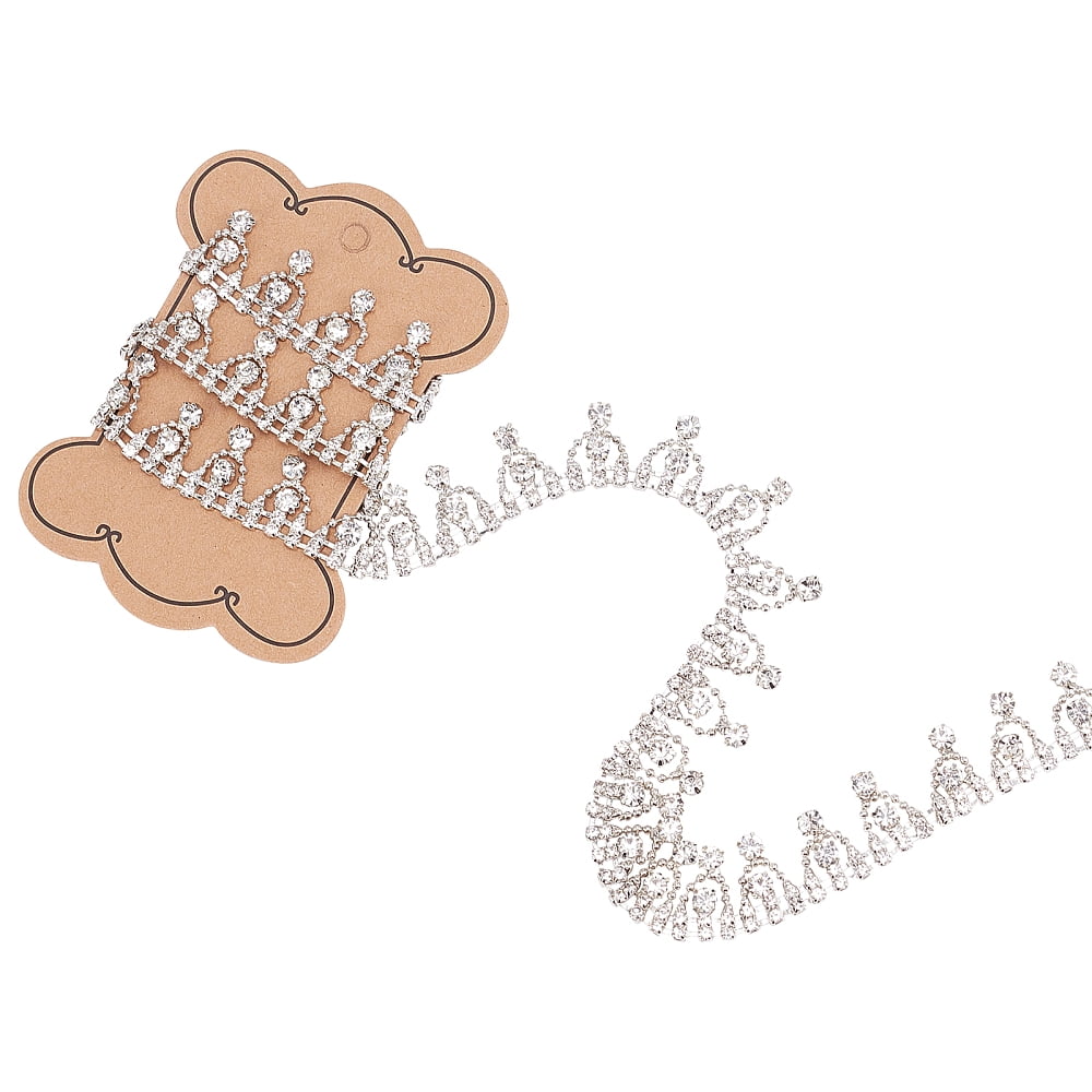 1 Yard Rhinestone Fringe Chain AB Trim Glass Rhinestone Tassel Beaded ...