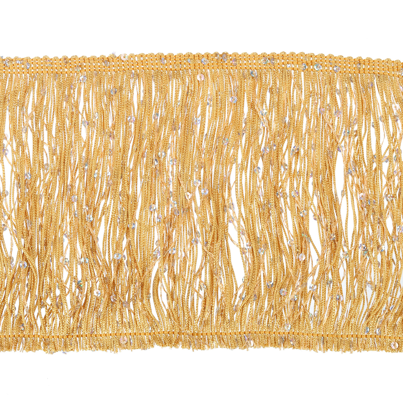 1 Yard of 6" Yellow Sequin Fringe Trim DIY Tassel Trim, (3.28 Ft/1m ...