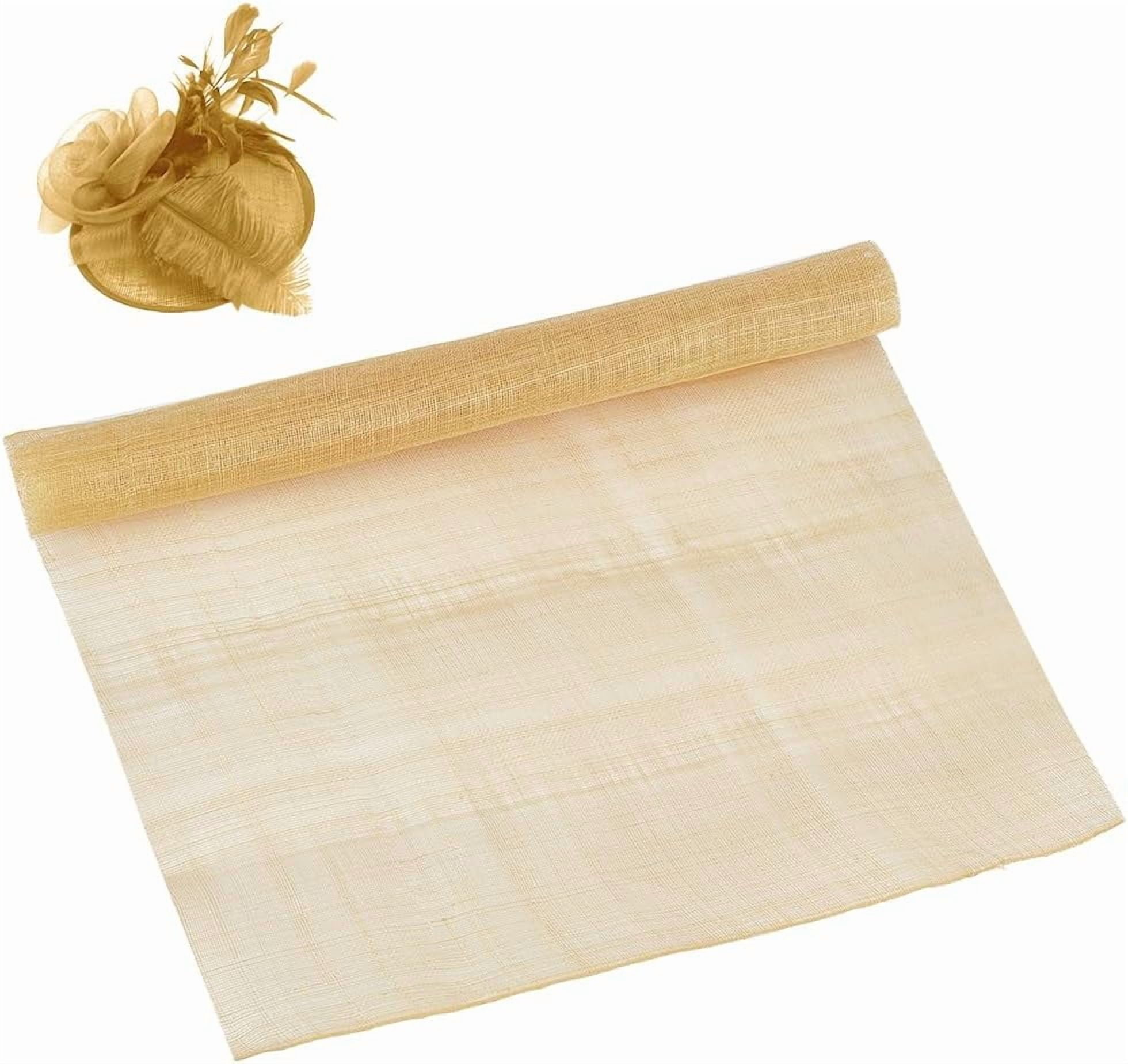 1 Yards Sinamay Fabric 19.7 inches Mesh Fabric for Hat Making Veil ...