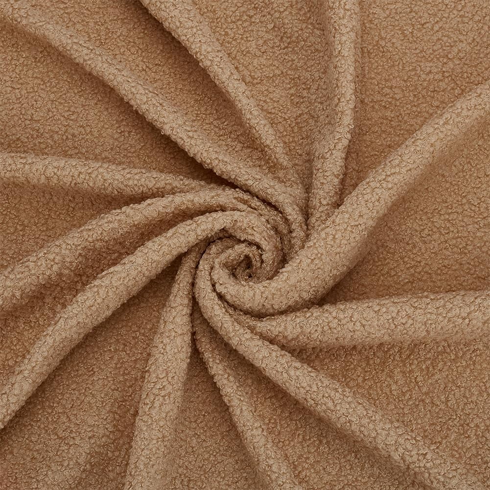 1 Yards Teddy Bears Fabric with Little Curls 63inch Wide Burlywood ...