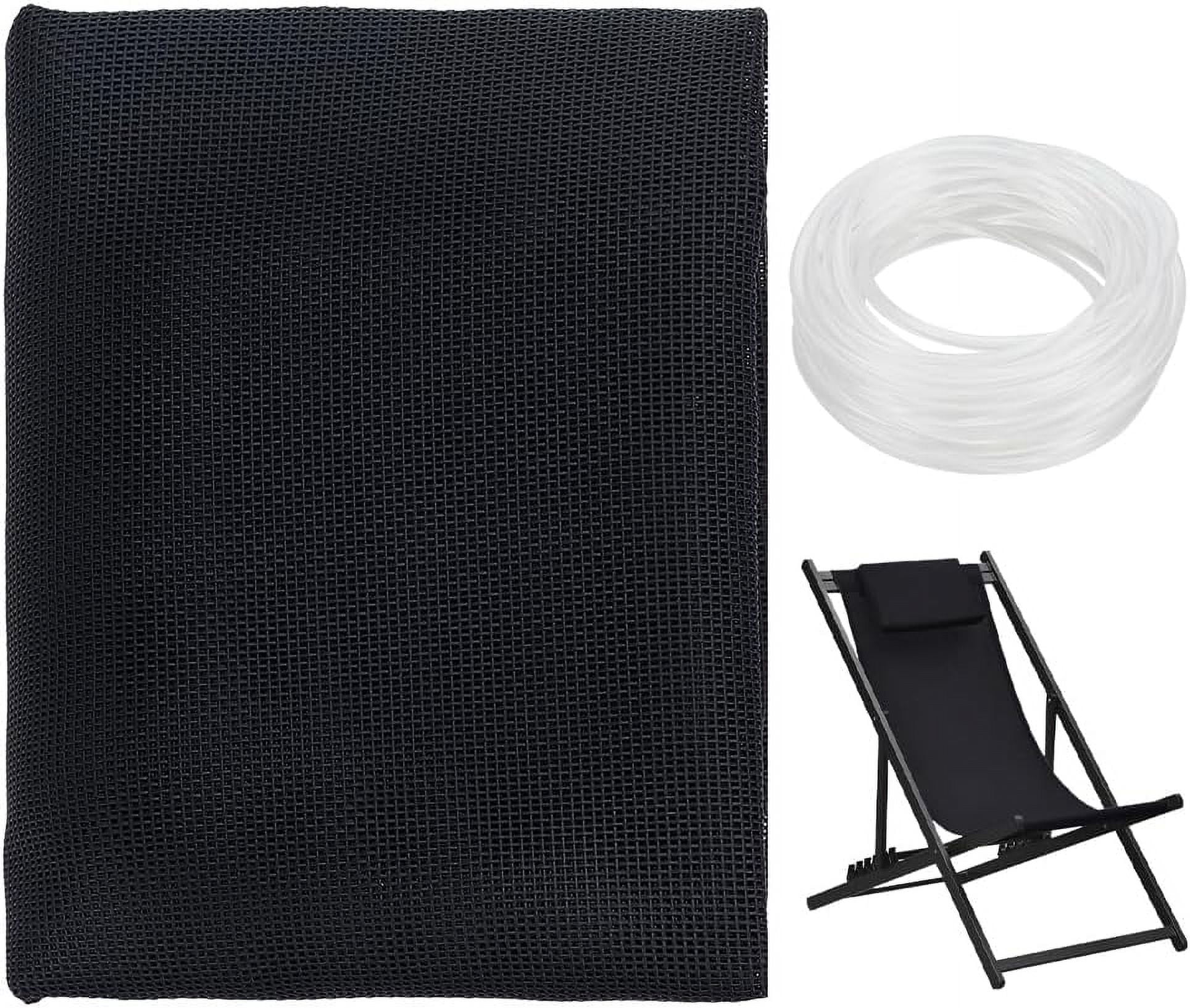 1 Yardx59Inch Chair Replacement Fabric with 32.8ft Transparent PVC ...