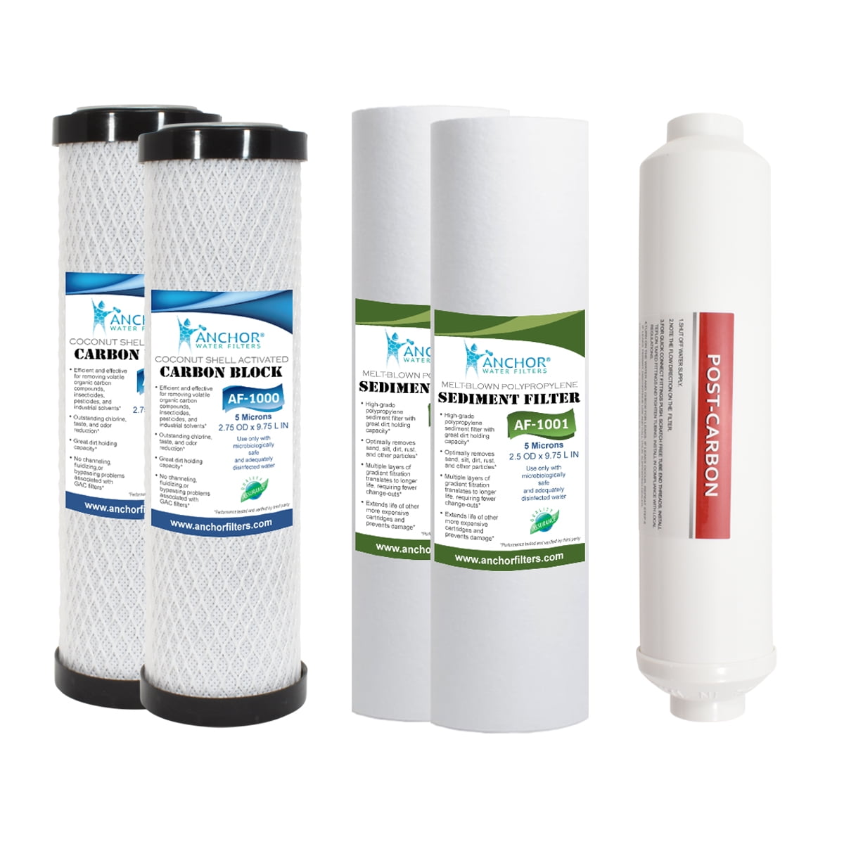 1 Year Replacement Set for 4-Stage RO system - Walmart.com