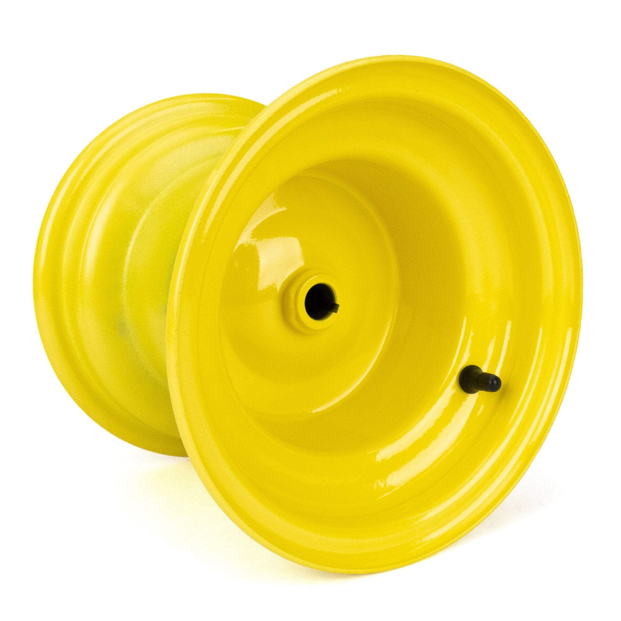 (1) Yellow Keyed Wheel for John Deere 100 series w/ 42" & 48" Deck ...