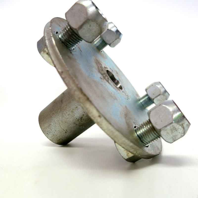 1" Bore Zinc Plated Steel Hub for Live Axles with 3/4 Stepped Ends and ...