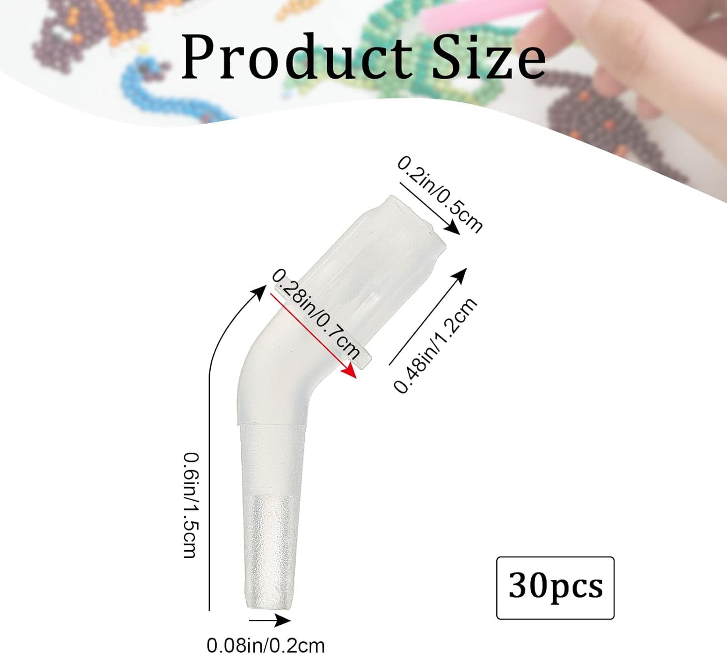 1 bag 10pcs Single Placer Angled Tip Diamond Pen Painting Drill Pen ...