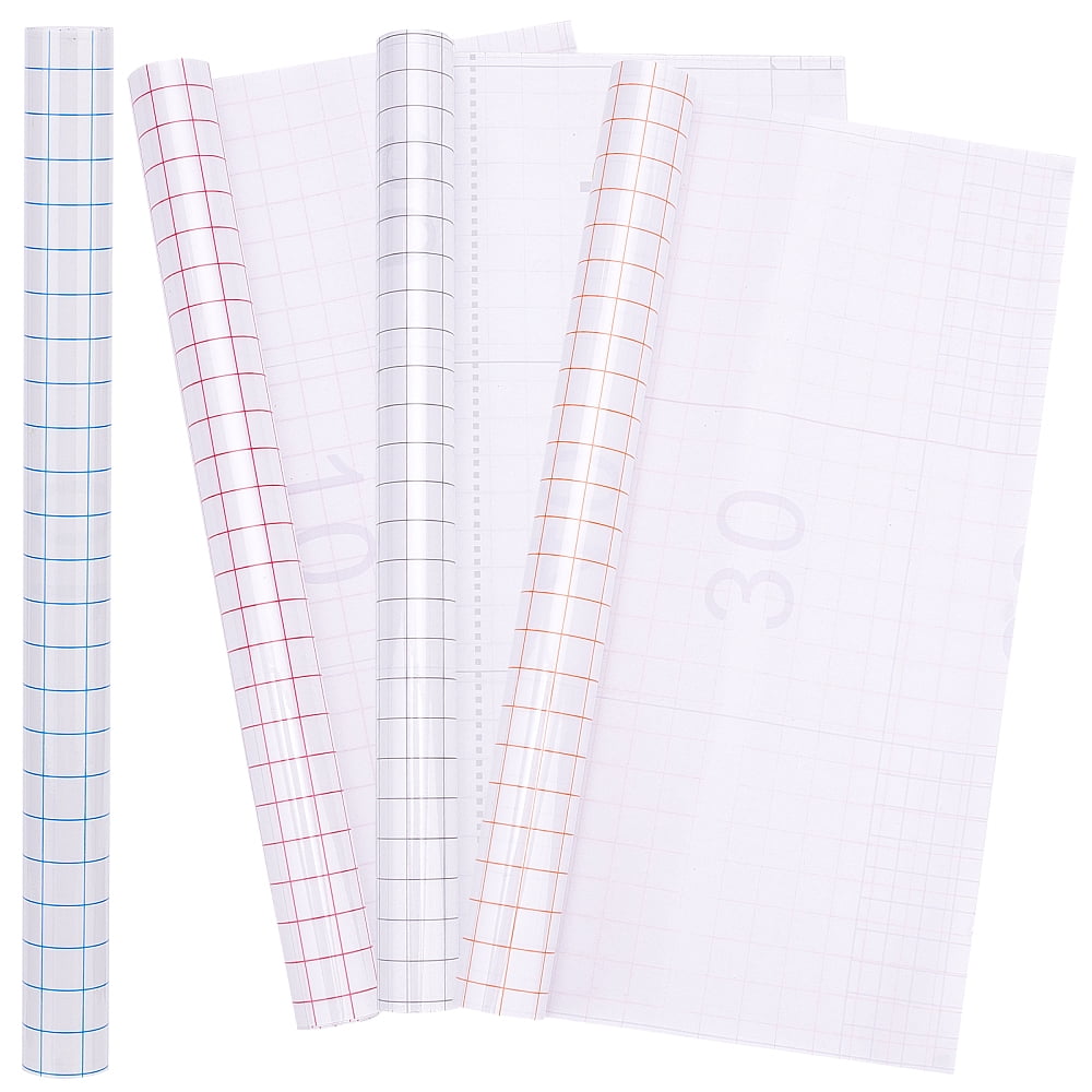 1 bag Plastic 4 Sheets 10mx30cm Vinyl Transfer Paper Tape with Tartan ...