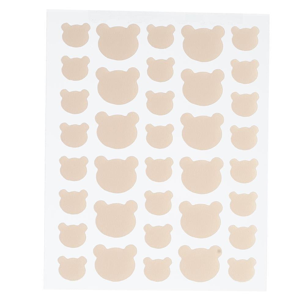 1 bag of 36 bear heads (E) skin color hydrocolloid acne patch acne ...