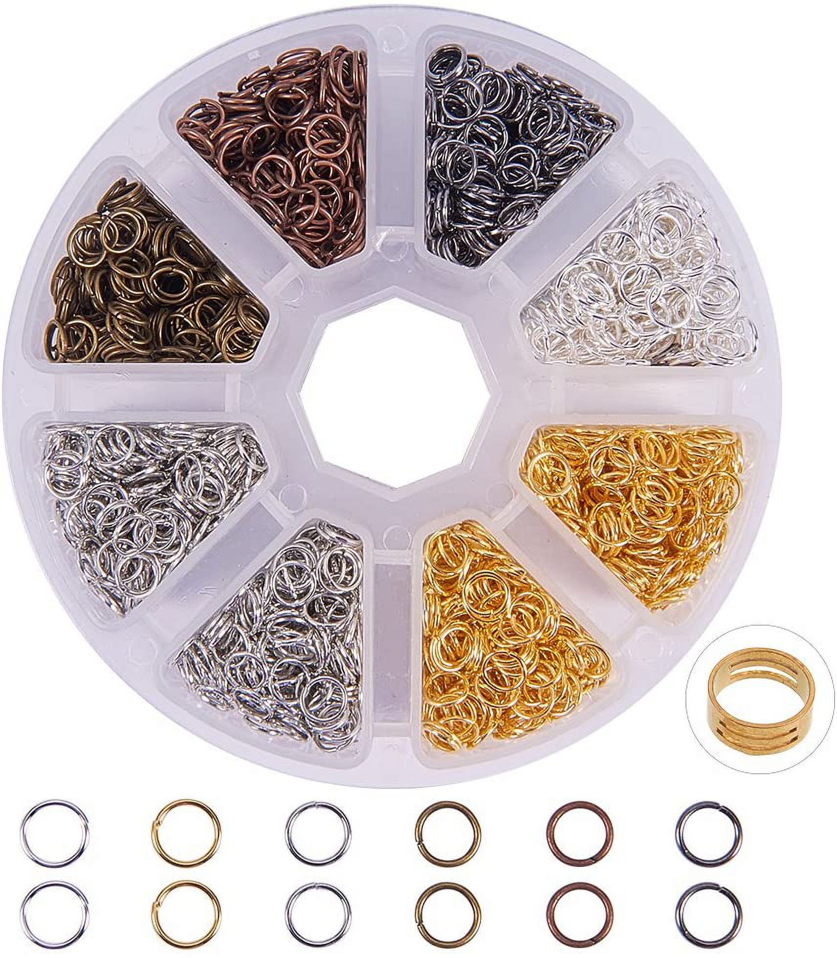 1 box 1 Small box Mixed Metal color Iron Jump Rings Close but ...