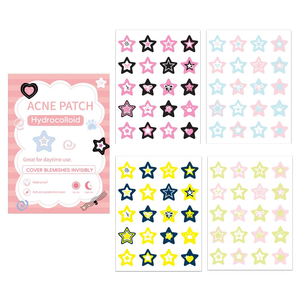 1 box 4 pieces (F) $PE star color acne patch acne patch color matching ...