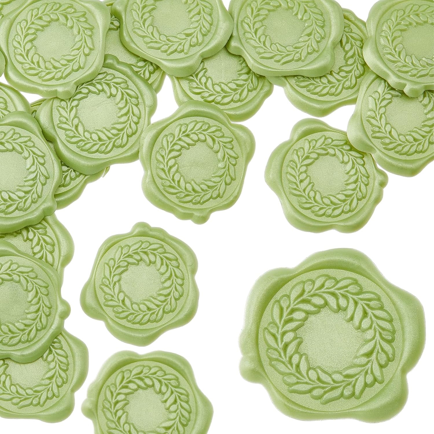 1 box 50pcs Adhesive Wax Seal Stickers Envelope Seal Decoration For ...