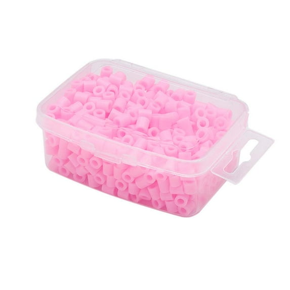 1 box 5mm Hama Beads PE DIY Beads Refills for Tube Pearl Pink 5x5mm ...