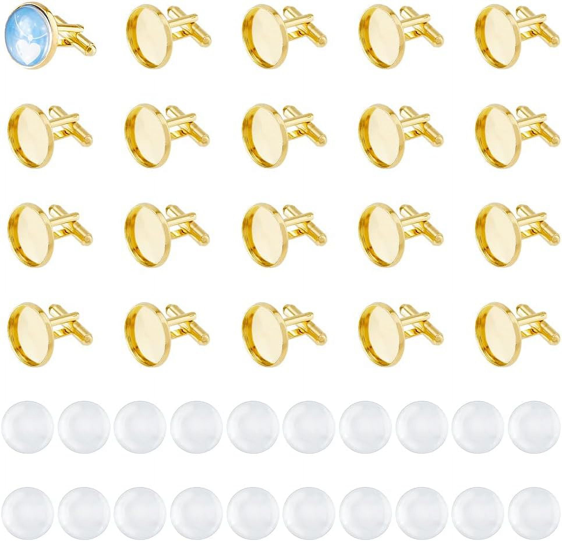 1 box DIY Blank Dome Cufflinks Making Kit Including Brass Cufflinks ...