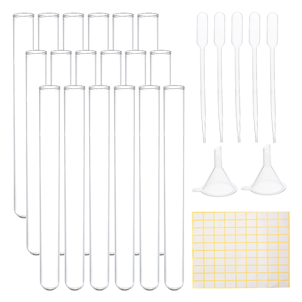 1 box Experimental Tool Kits with Transparent Glass Test Tubes Plastic ...