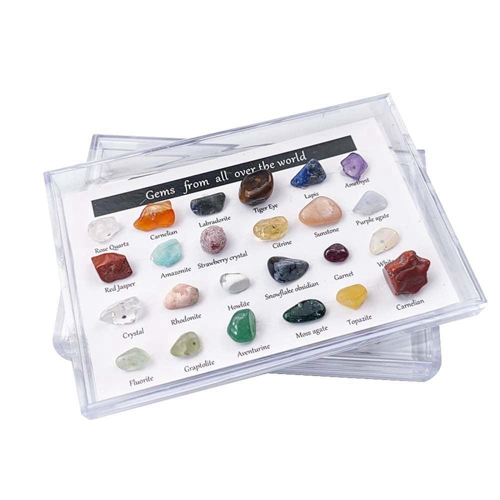 1 box Natural Gemstones Nuggets Collections for Earth Science Teaching ...