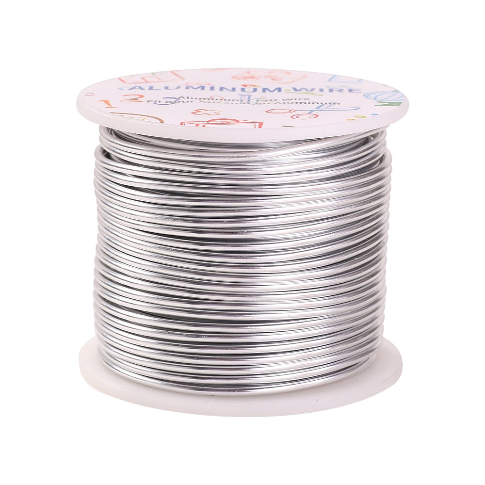 1 box Round Aluminum Wire for Jewelry Making Platinum 12 Gauge 2mm 30m ...