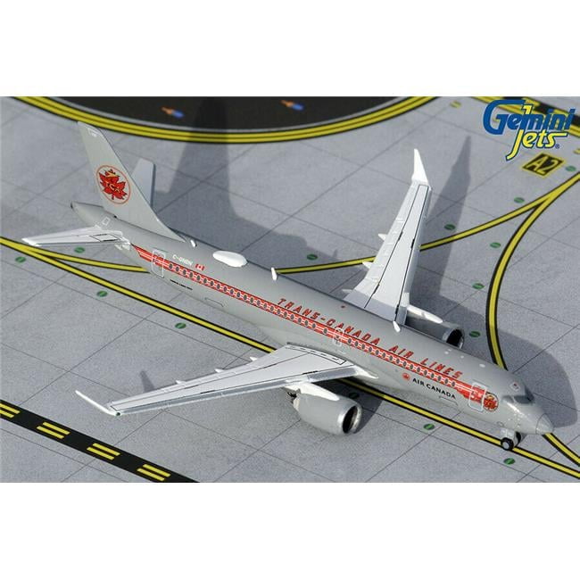 1 by 400 Scale Air Canada A220-300 TransCanada Retro C-GNBN Model Plane ...