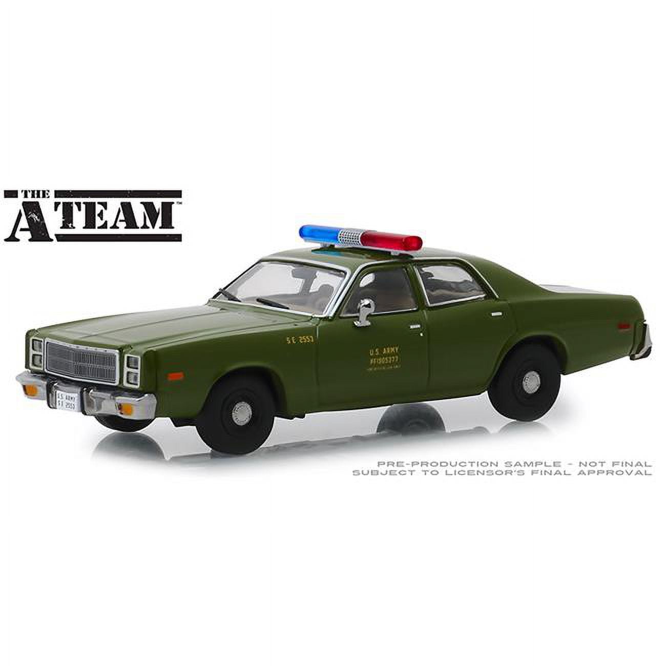 1 by 43 Scale US Army Military Police 1977 Plymouth Fury Model Car ...