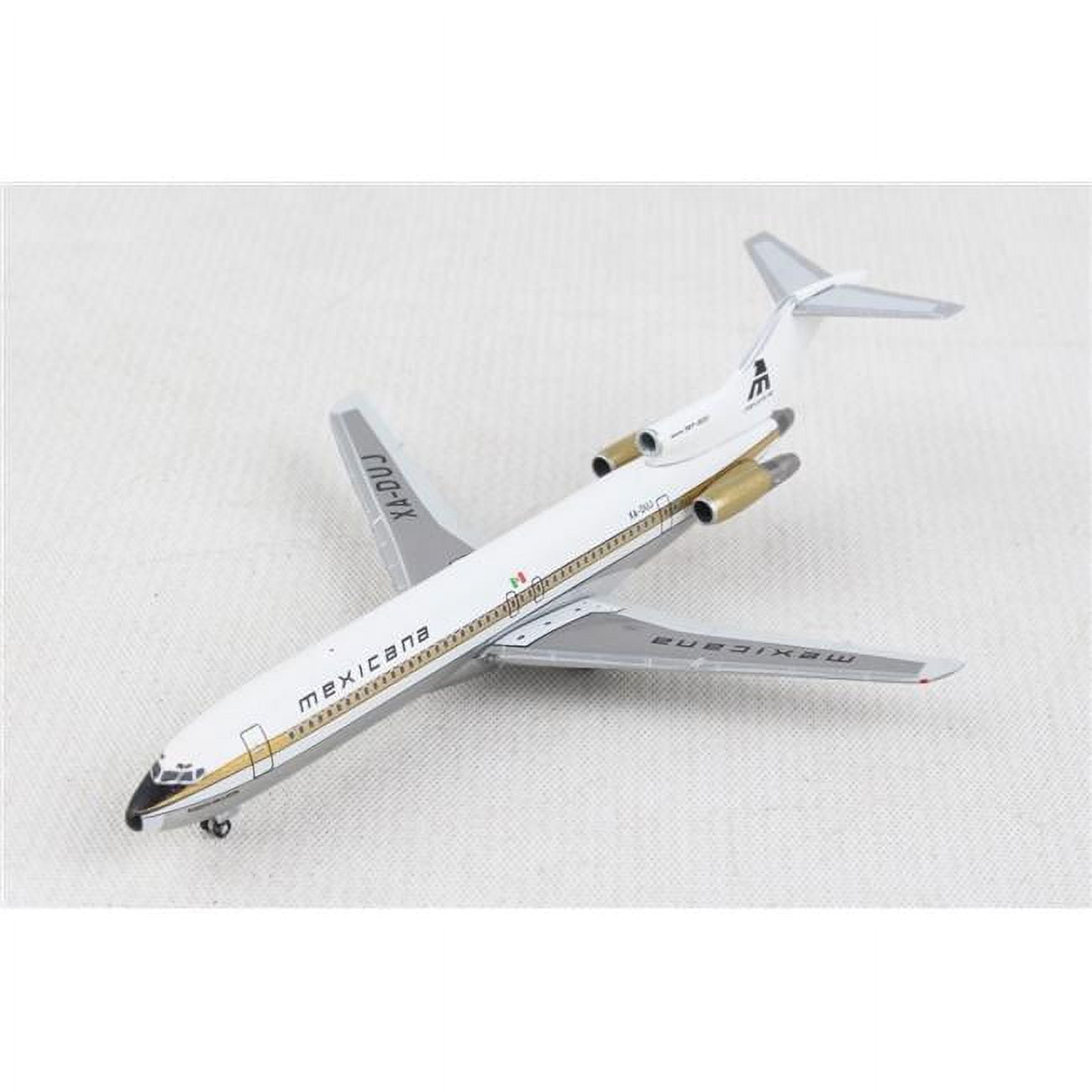 1 by 500 Mexicana 727-200 Golden Aztec Model Plane - Walmart.com
