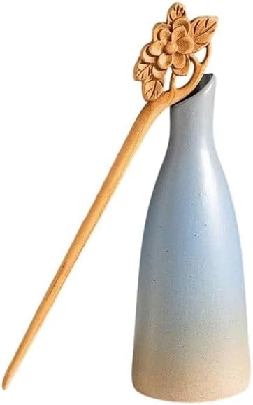 1 count Ancient Chinese Hair Sticks Chopsticks Wooden Retro Carved Long ...