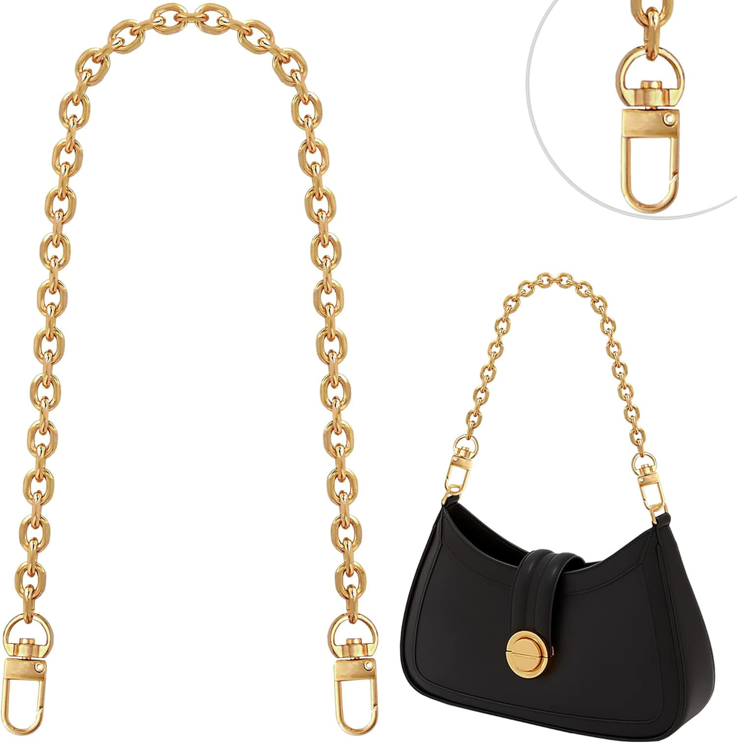 1 count Purse Chain Strap Cross Chain Strap Replacement Chain for ...