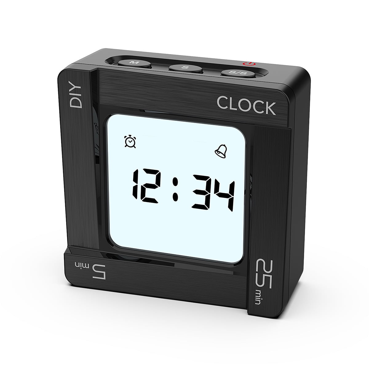1 custom setting flip vibration reminder timer flip countdown alarm clock - style1; - Walmart.com