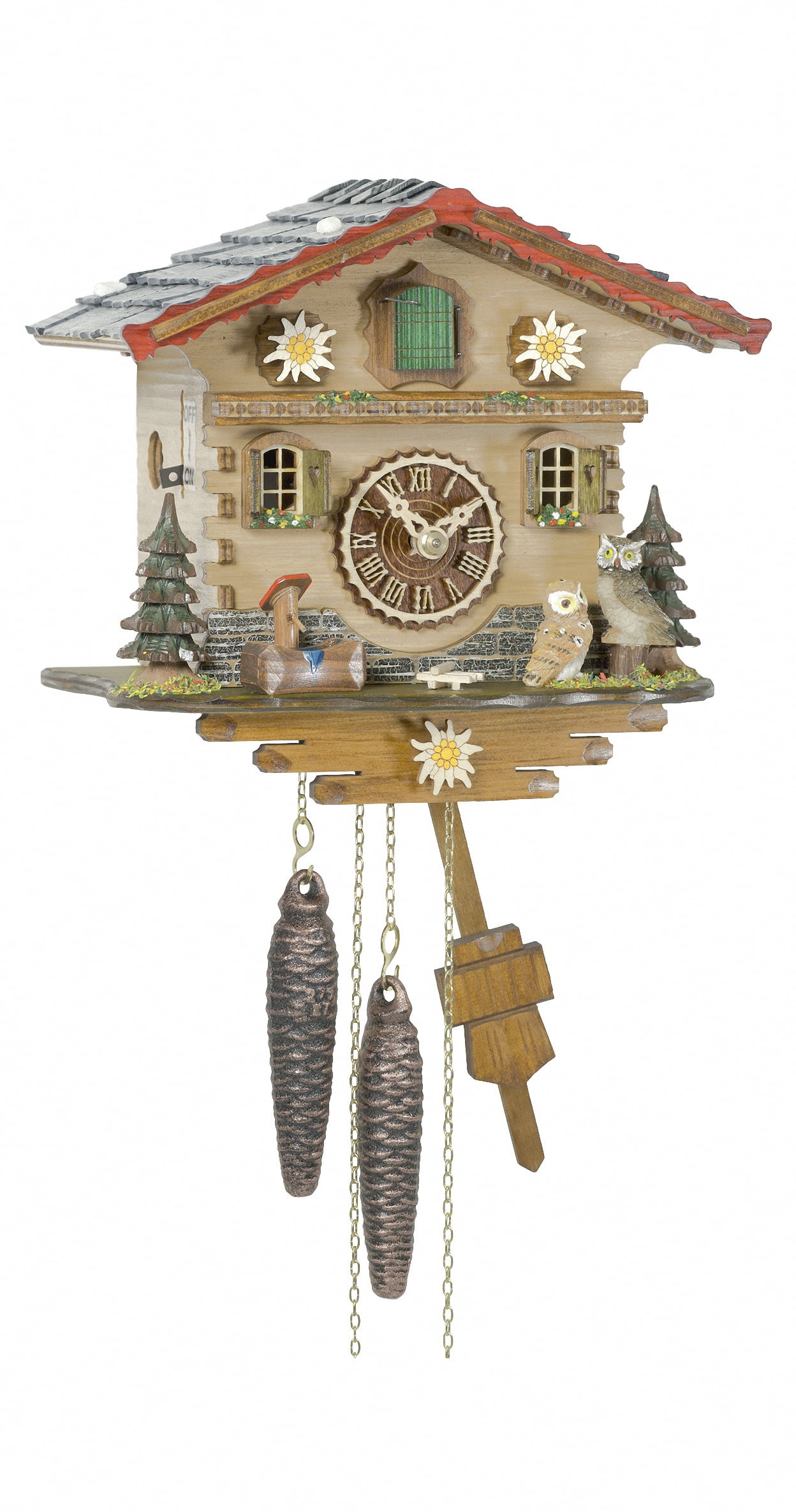 1 day running time cuckoo Clock Swiss House - Walmart.com