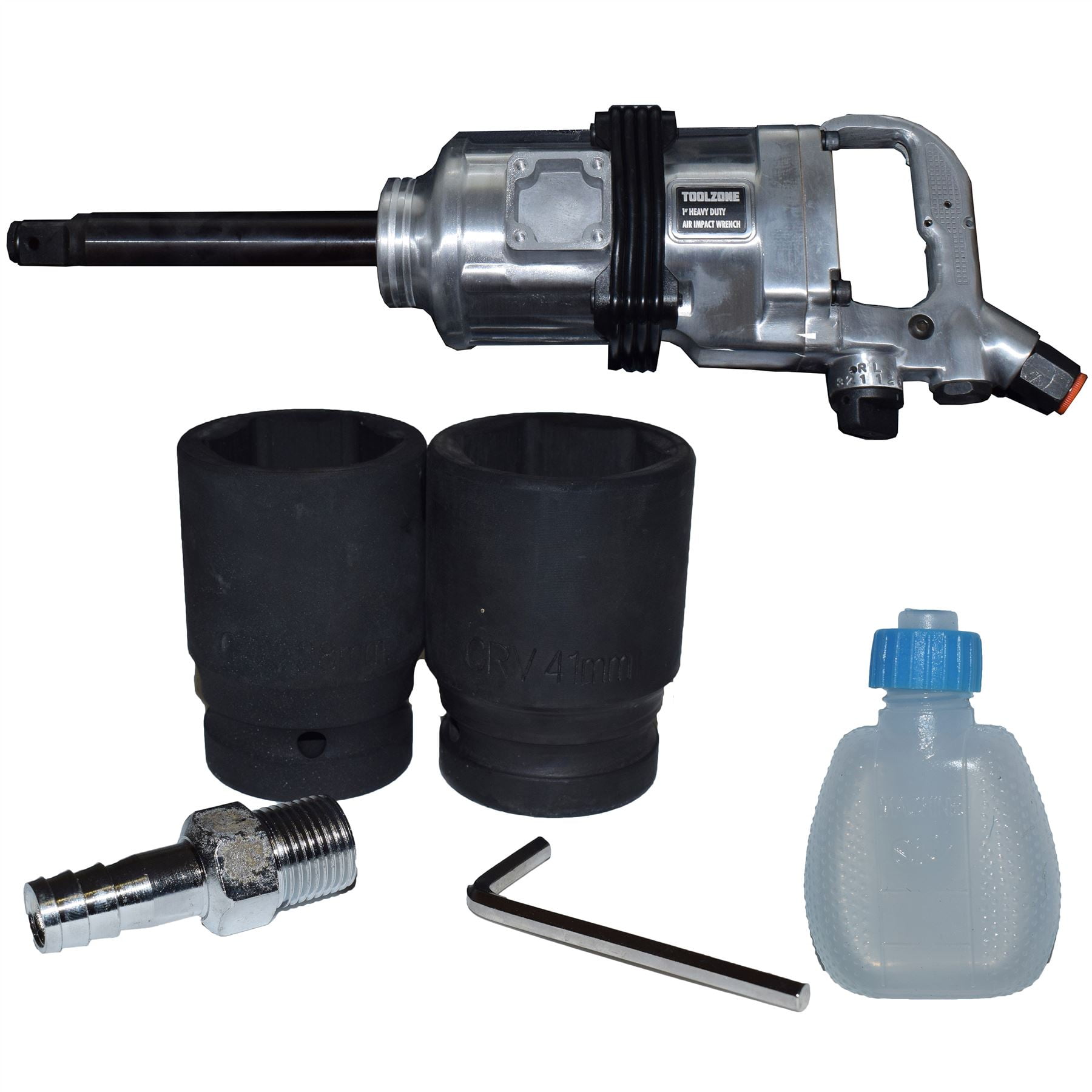 1" dr Air Impact Wrench Gun 38/41 Sockets 2200Nm/1620ftlbs Anvil Hammer ...