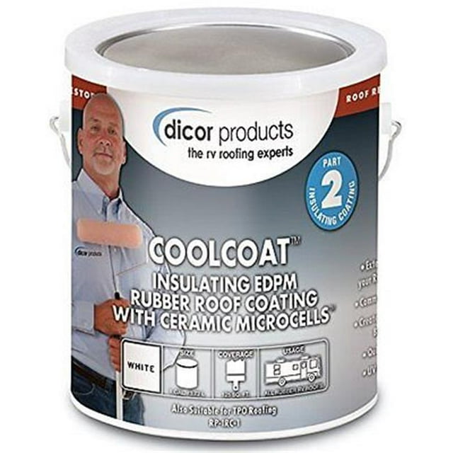 1 gal Cool Coat Roof Coating - White - Walmart.com