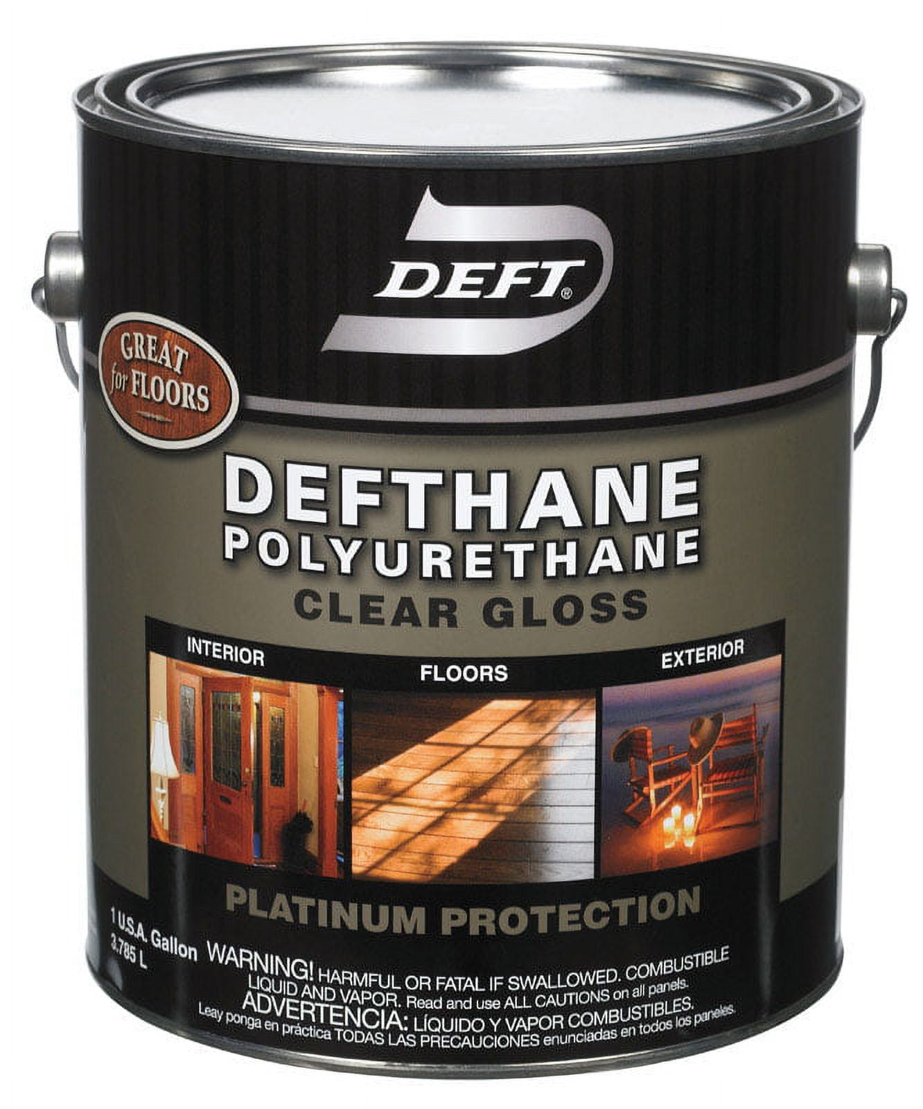 1 gal Deft DFT20 Clear Defthane Interior/Exterior Polyurethane Gloss ...
