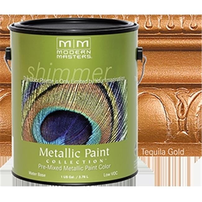 Modern Masters 1 gal Shiny Tequila Gold Metallic Paint for Walls, Water ...