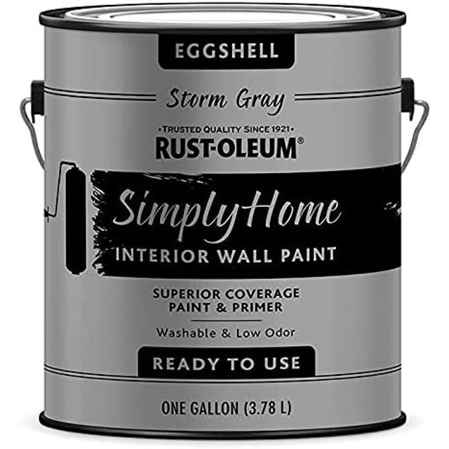 1 gal Rust-Oleum 332143 Storm Gray Simply Home Interior Wall Paint ...